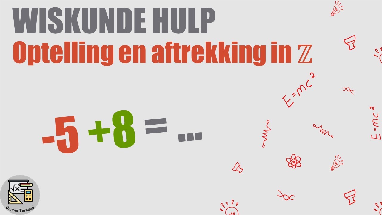 3. Optelling en aftrekking van gehele getallen (zonder haakjes) - YouTube