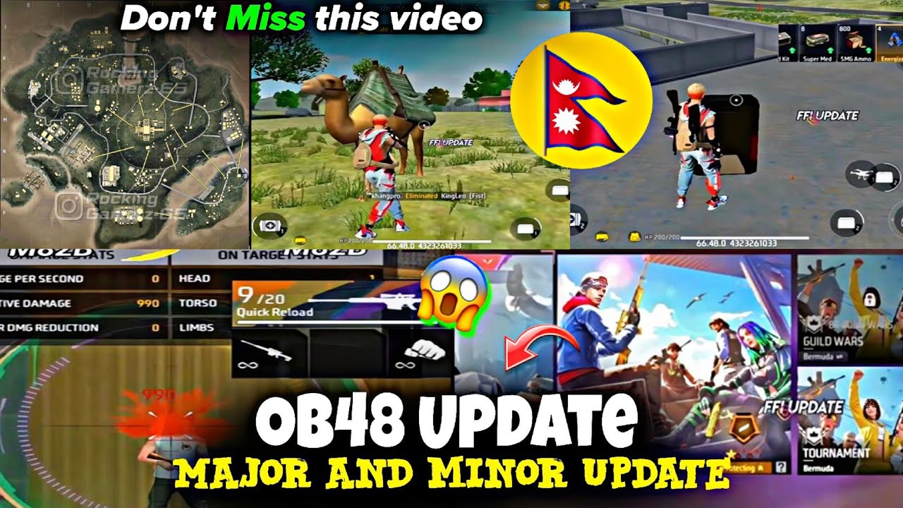 OB48 UPDATE TOP 10 CHANGES l FREE FIRE NEW EVENT l FF NEW EVENT l OB48 ...