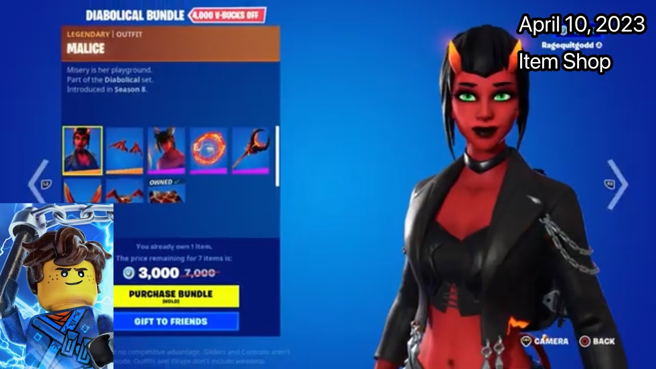 "NEW" DIABOLICAL BUNDLE IS HERE! FORTNITE ITEM SHOP (April 10, 2023 ...