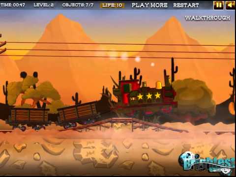 Train Steam Western - very easy flash game - YouTube