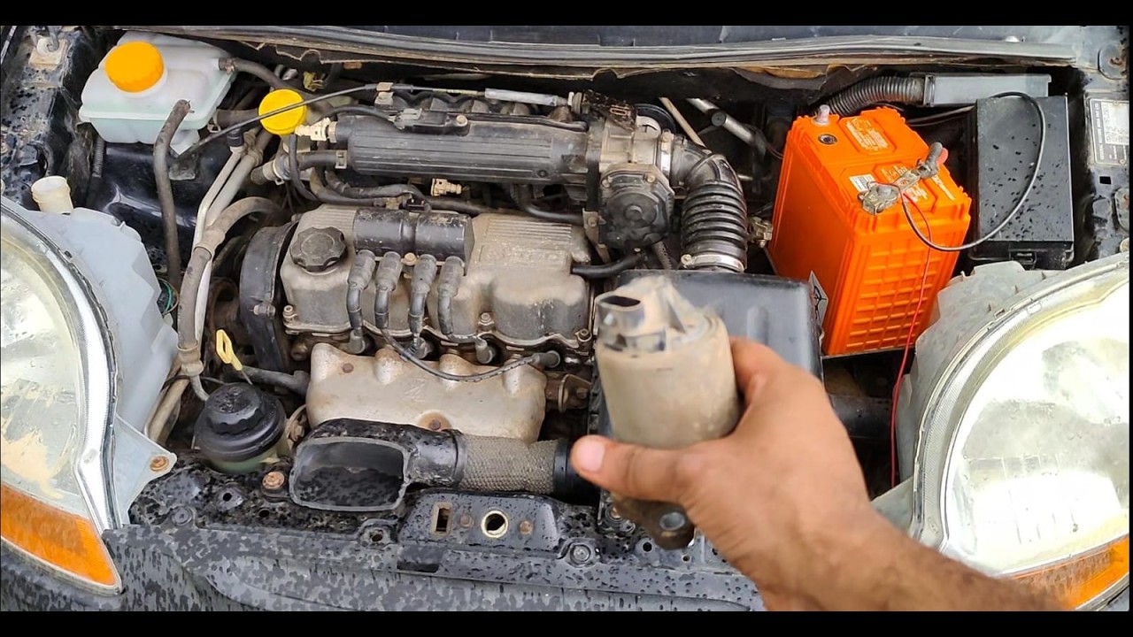 How To Clean EGR Valve/Chek Engine Code (P0404)/Chevrolet Spark EGR ...