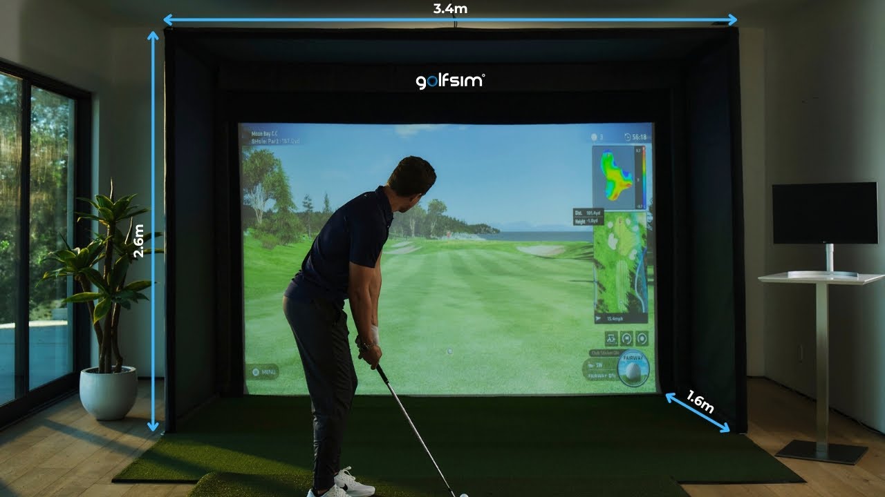 How to setup a premium DIY Golf Simulator Enclosure - YouTube