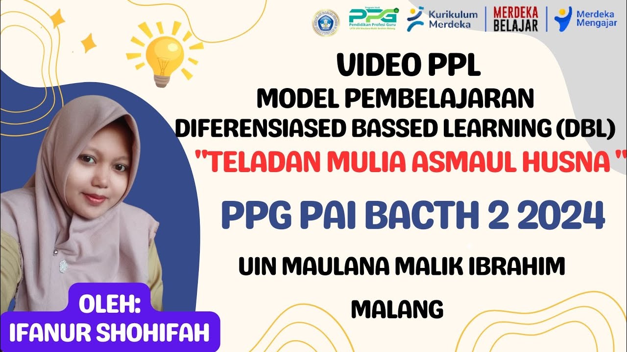 Video PPL Model Pembelajaran Diferensiasi (DBL) PPG PAI BACTH 2 Tahun ...