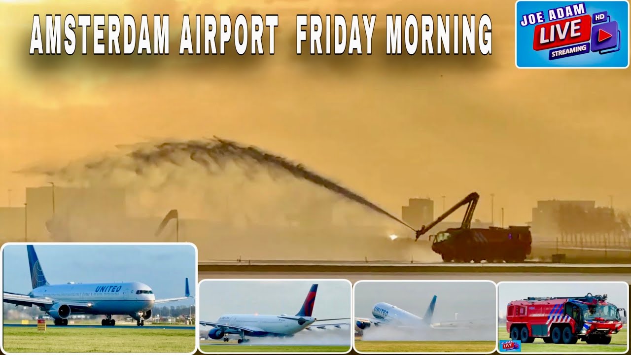 LIVE: MORNING Plane Spotting at Amsterdam Schiphol Airport + ATC - YouTube