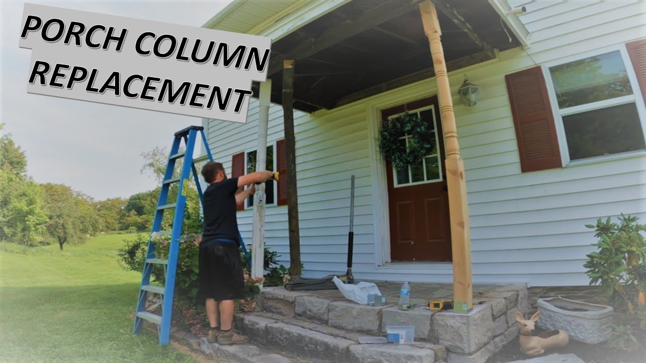 Porch Column Replacement - YouTube