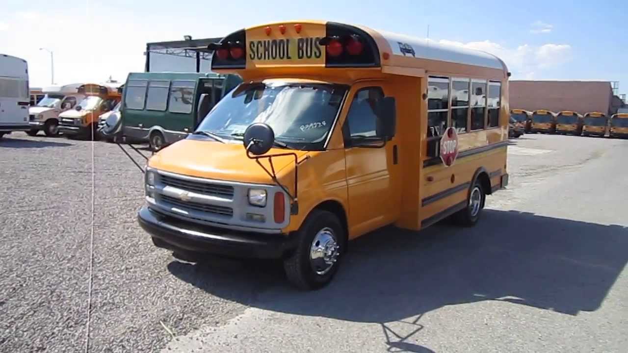 Used Type A School Bus - 2001 Chevy 3500 Mid Bus For 21 Children Or 13 ...
