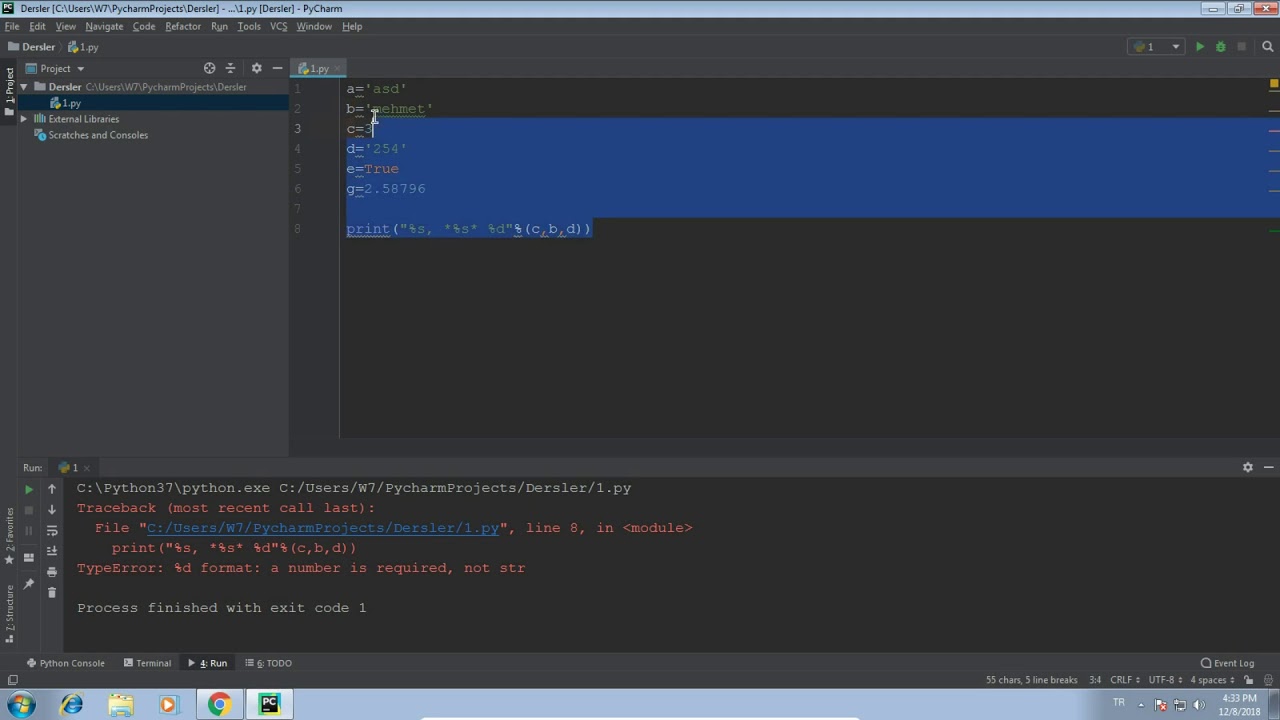 Python Programlamaya Giriş 5 Formatlı String Değişken Yazdırma 4766