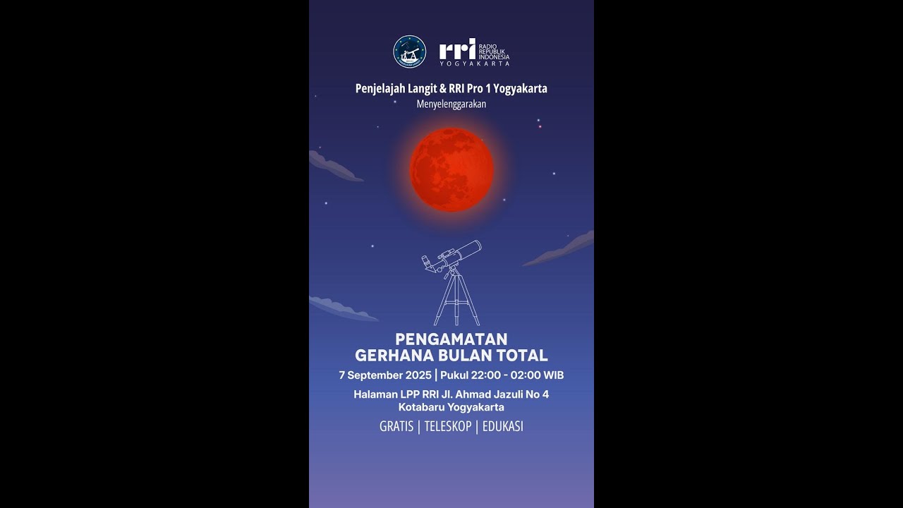 Pengamatan Gerhana Bulan 7-8 September 2025 - YouTube