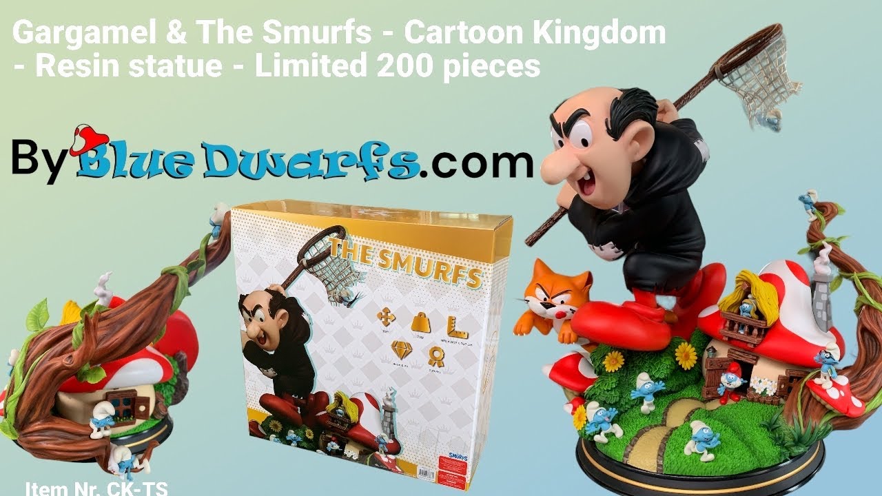 Gargamel chasing the smurfs - Smurf collection - Resin statue - 2023 ...