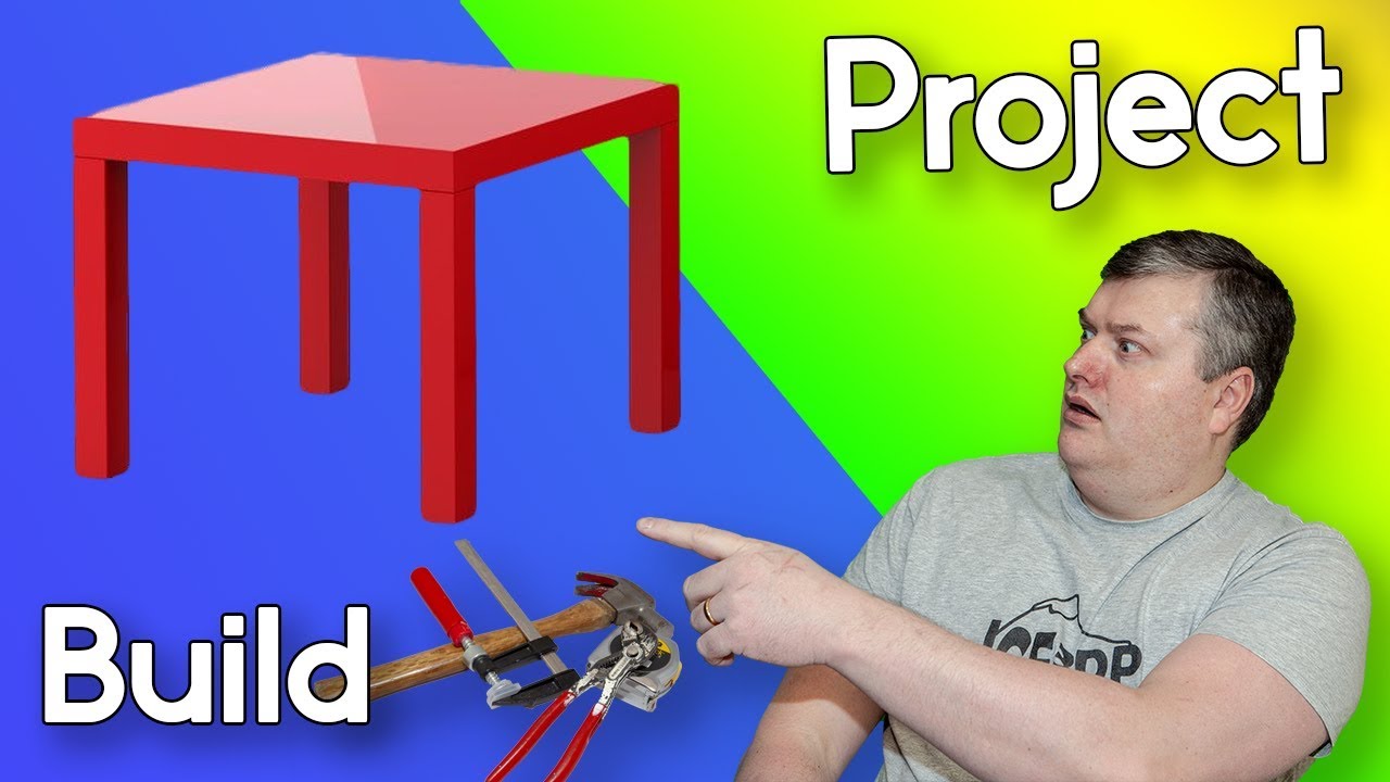 Lack table assembly for 3D Printer enclosure - YouTube