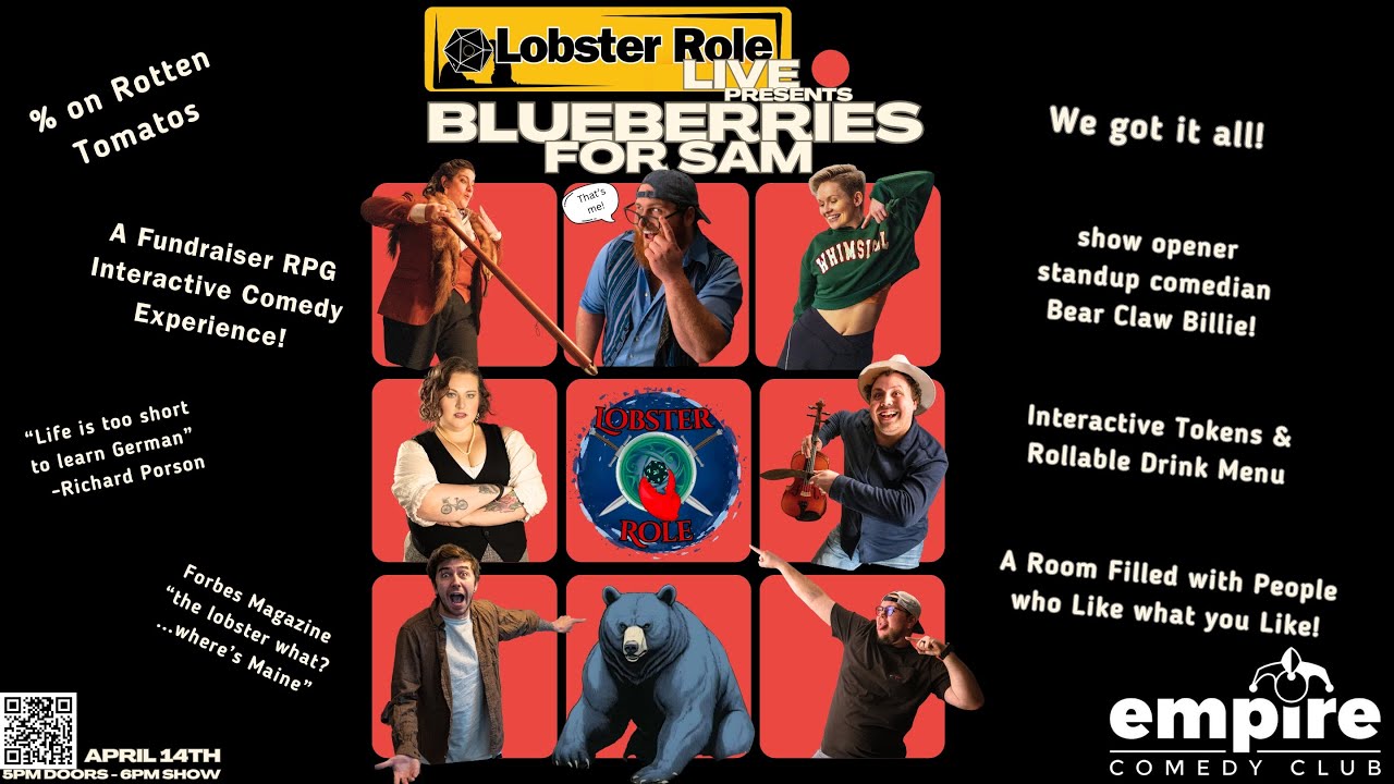Lobster Role Live: Blueberries for Sam - YouTube