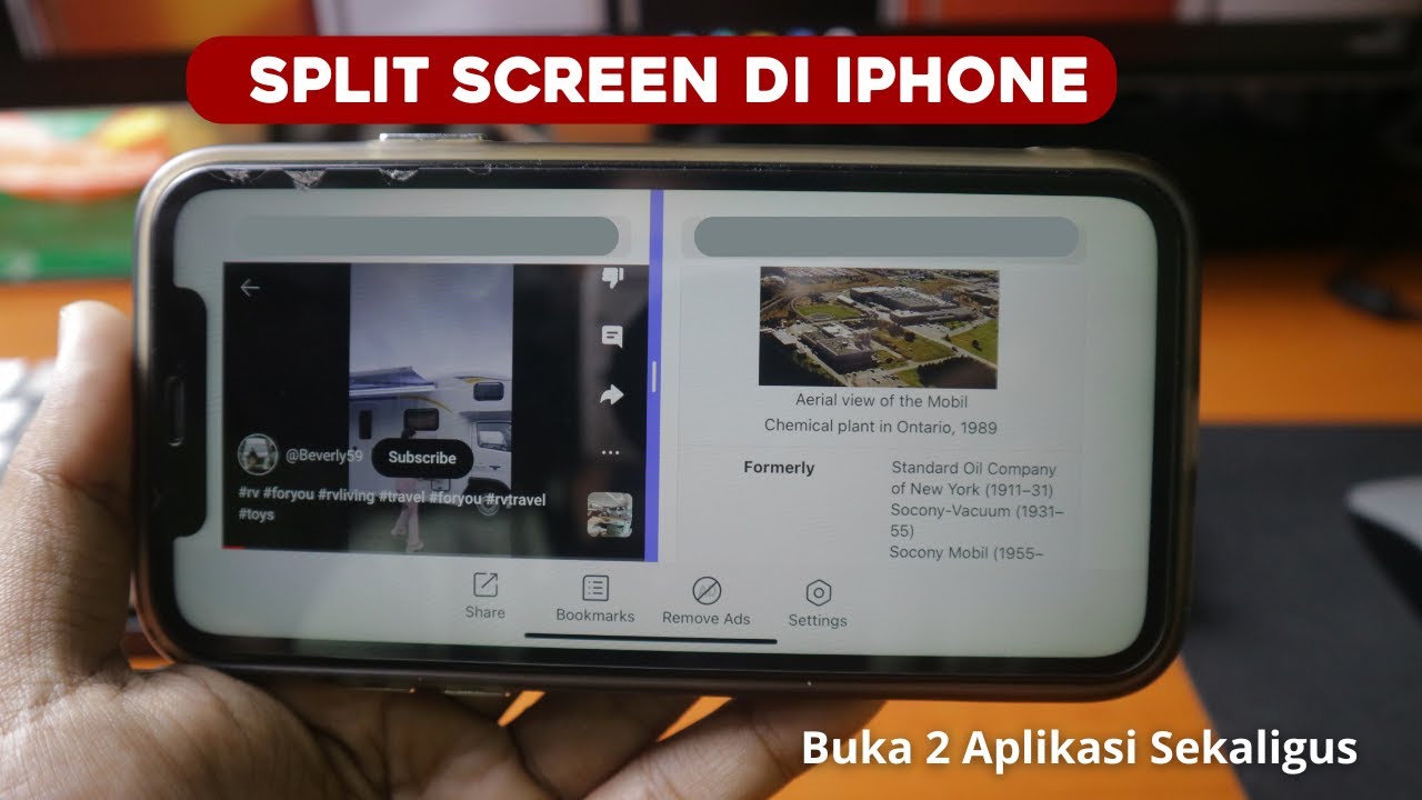 Cara Split Screen di Iphone | Belah Layar Jadi 2 di Iphone - YouTube