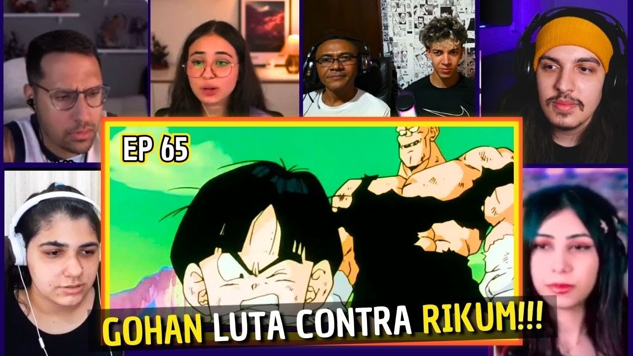 PESSOAS REAGINDO A GOHAN LUTA CONTRA RIKUM!!! Multi-Reações pela ...