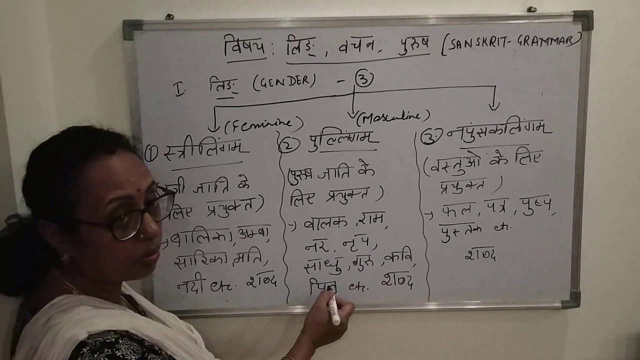 Ling Vachan Purush Sanskrit Part 1 - YouTube