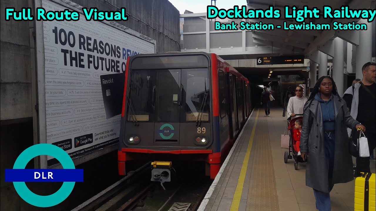 [Full Route Visual] Docklands Light Railway: Bank - Lewisham - YouTube