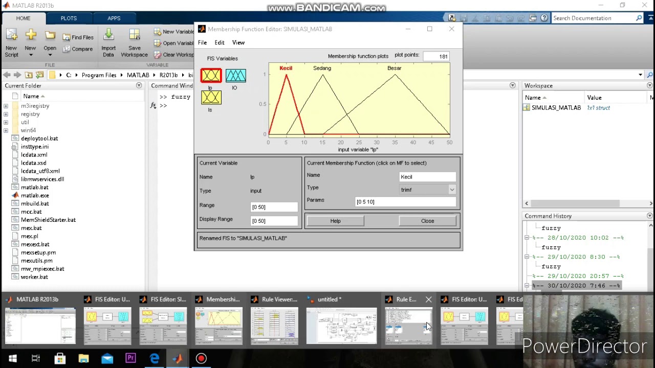 Simulasi/penerepan logika fuzzy mamdani pada software matlab - YouTube