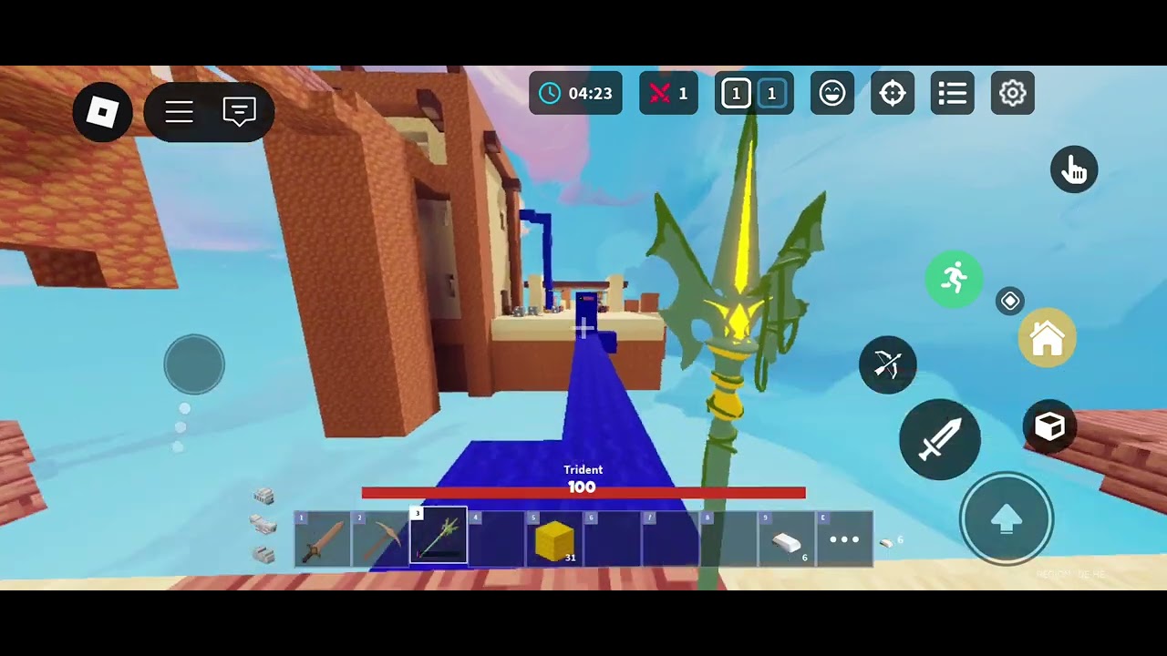 Roblox bedwars gameplay with triton kit - YouTube
