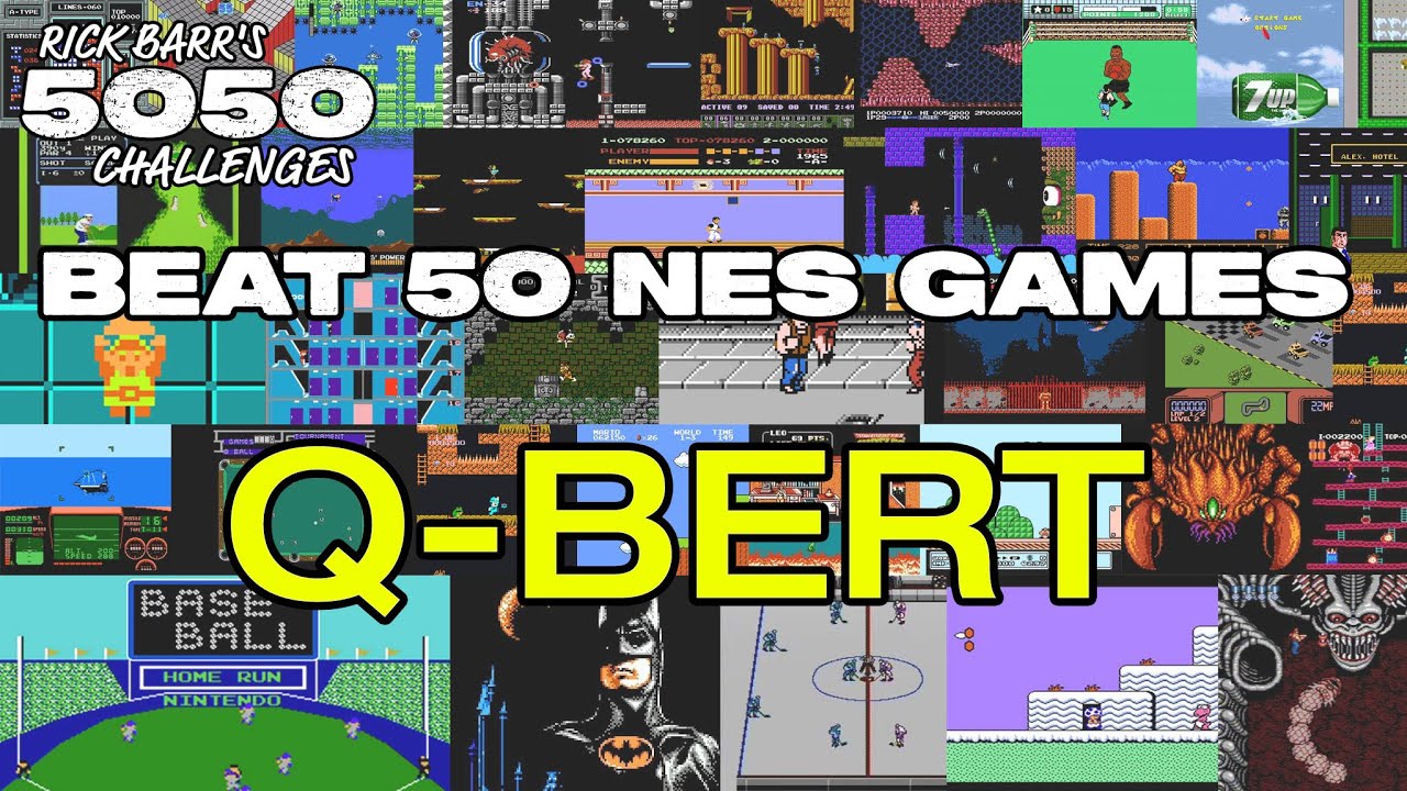 Challenge #29 - Beat 50 NES Games - Q-Bert Play Session 1 - YouTube