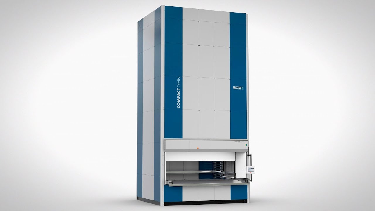 Vertical storage lift Compact Twin - YouTube