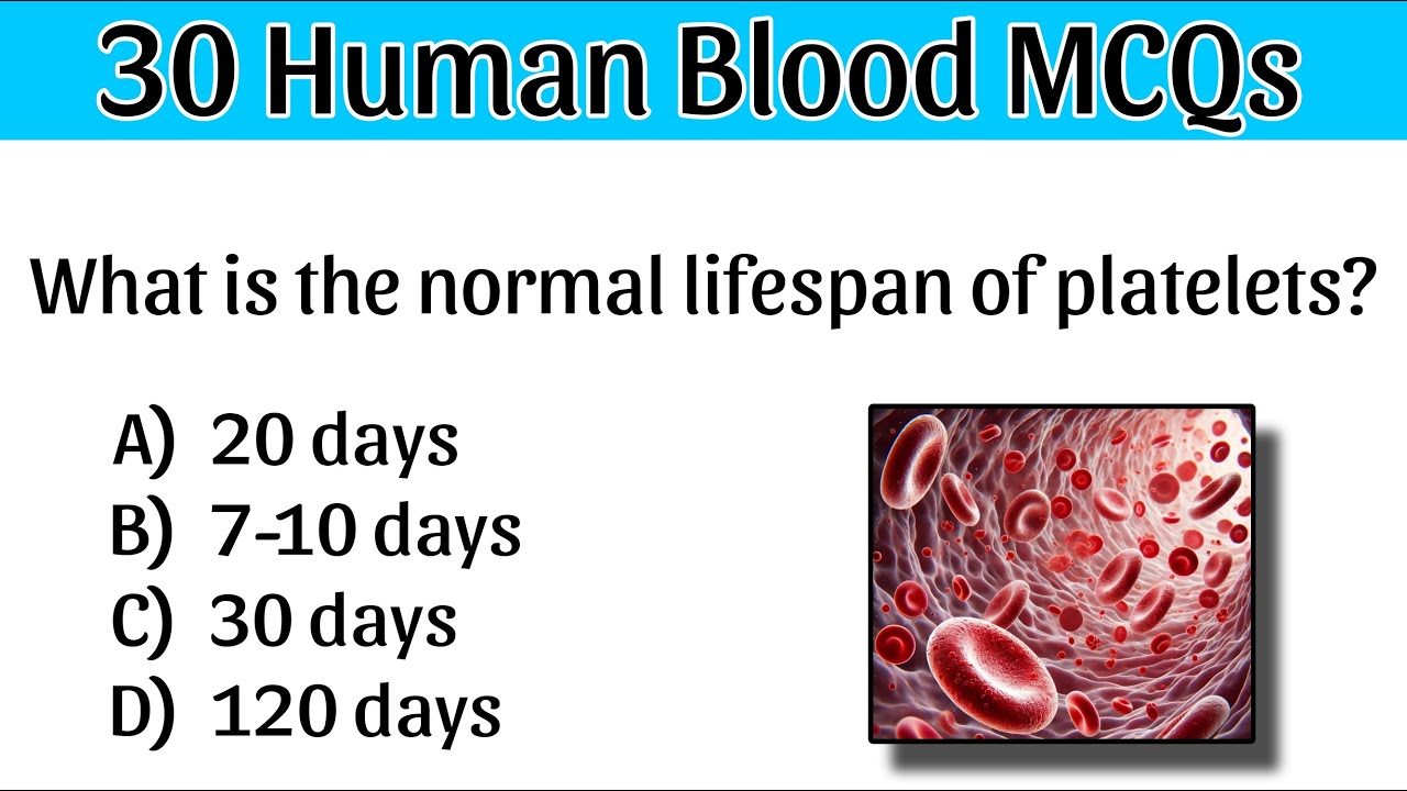 Human Blood MCQ | Blood MCQs 2025 | blood questions and answers | # ...