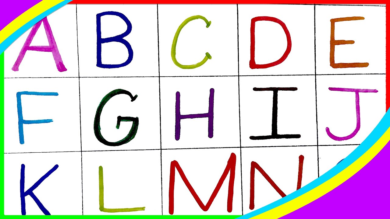 Alphabet Writing Practice | A To Z Alphabet Writing For Kids | ABCD ...