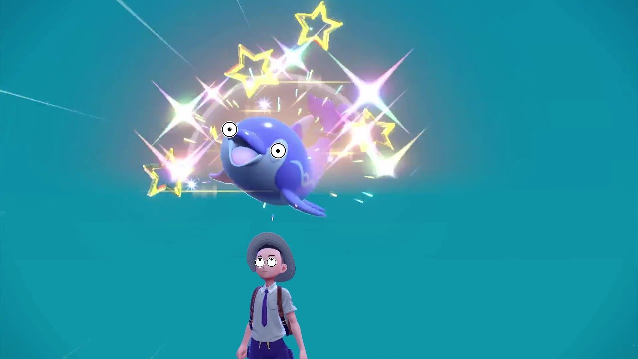 Shiny Finizen in Pokemon Scarlet and Violet - YouTube