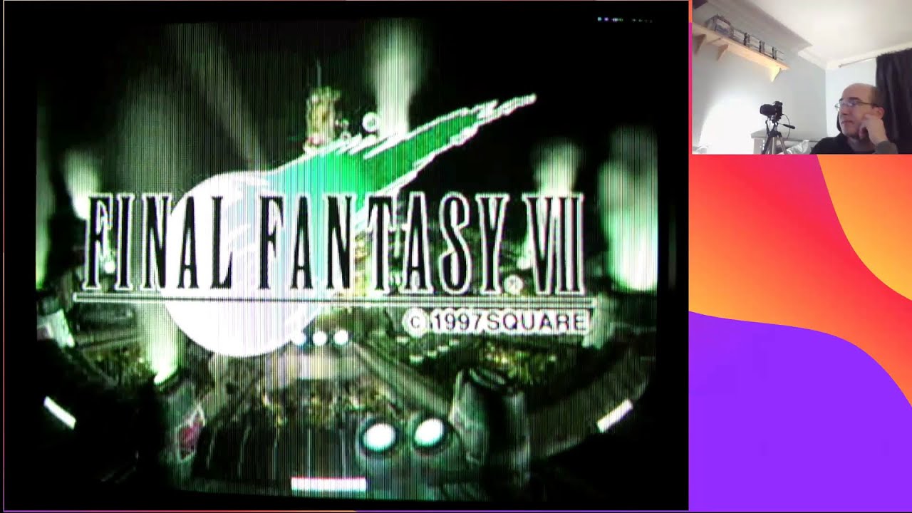 Final Fantasy VII part 1 played in CRT TV - YouTube