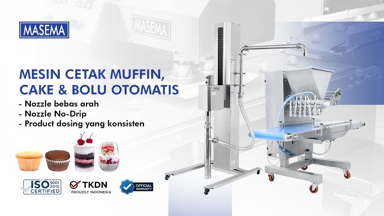 Mesin Cetak Muffin, Cake dan Bolu - Cake Depositor Machine| MASEMA ...