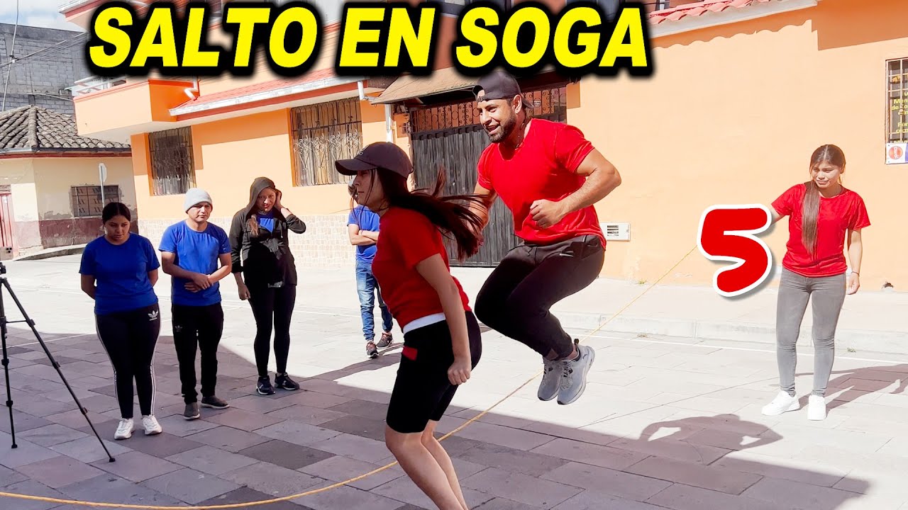 Juego del salto en soga! Nueva integrante del Equipo rojo! - YouTube