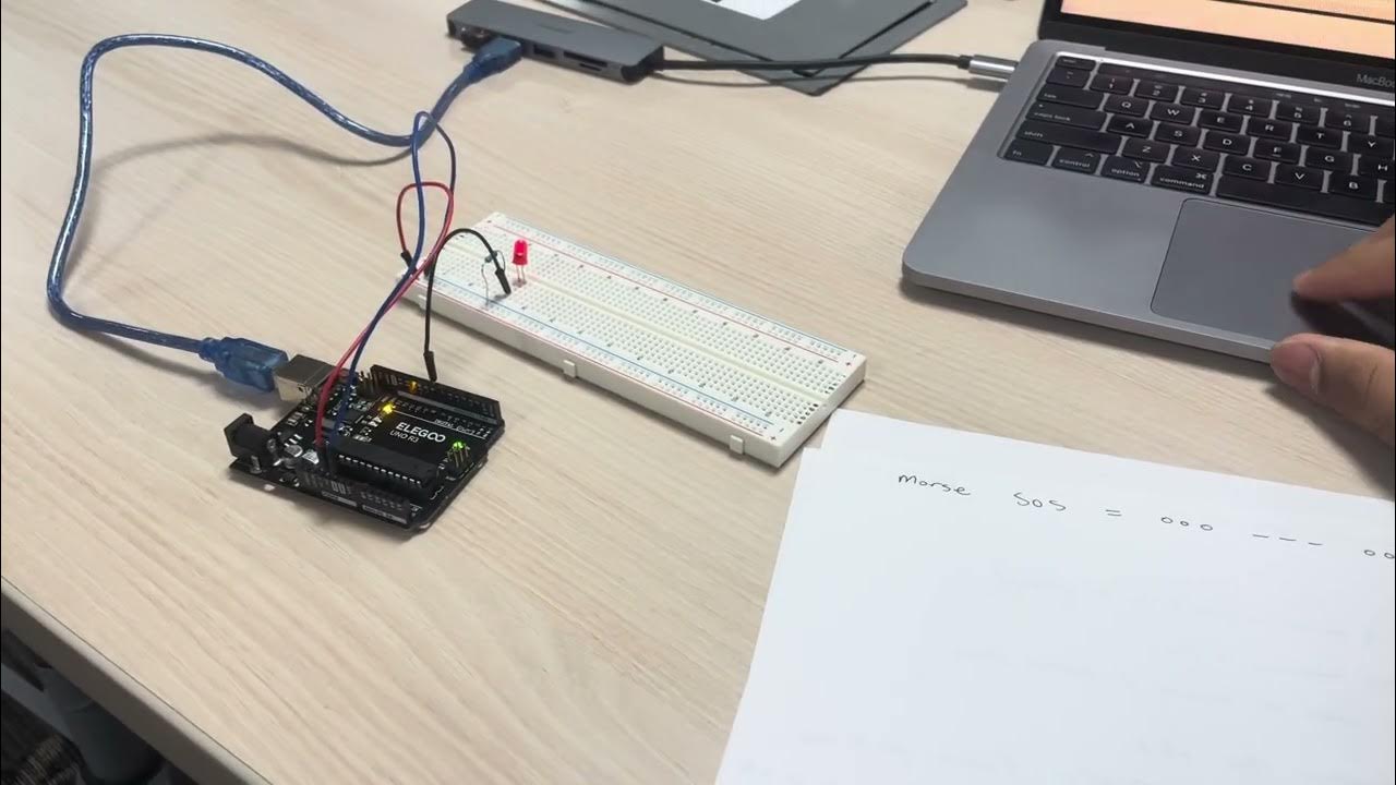 Arduino Morse SOS LED - YouTube