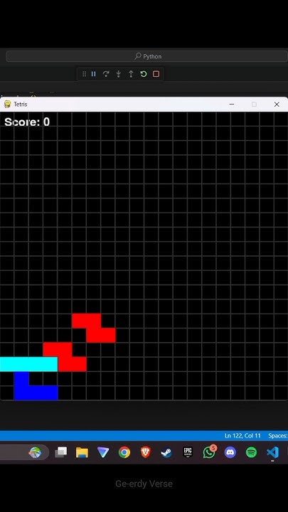 Python Pythonprogramming Coding Programming Gameplay Games Game Tetris Geerdyverse