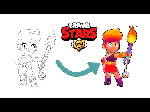 Brawl Stars Karakteri Çizimi (Amber)!