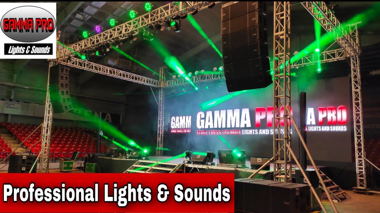 Ynares Sport Arena, Trusses Ledwall Stage Line Array System. by Gamma ...