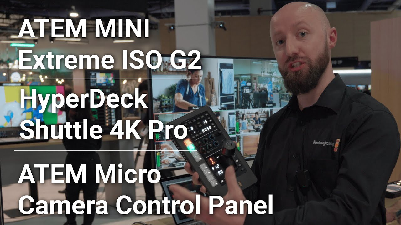 Blackmagic ATEM Mini Extreme G2, HD Shuttle 4K Pro, Micro Camera ...