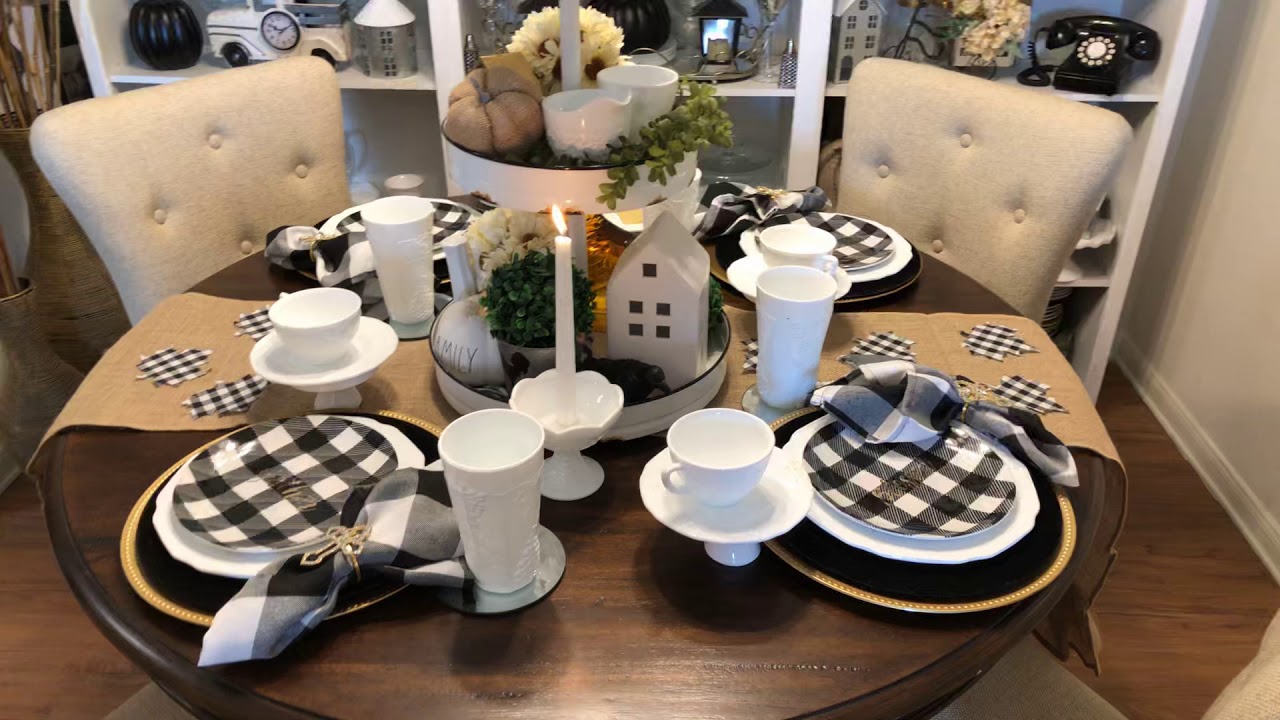 Texas Farmhouse Country Brunch Tablescape!!!! - YouTube