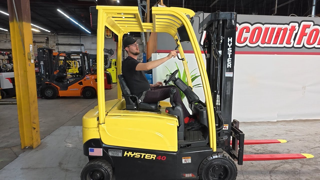 HYSTER J40XN 4,000lbs Electric #829T - Forklift for Sale - YouTube