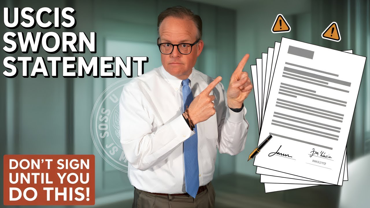 Be Careful What You Sign at USCIS! - YouTube