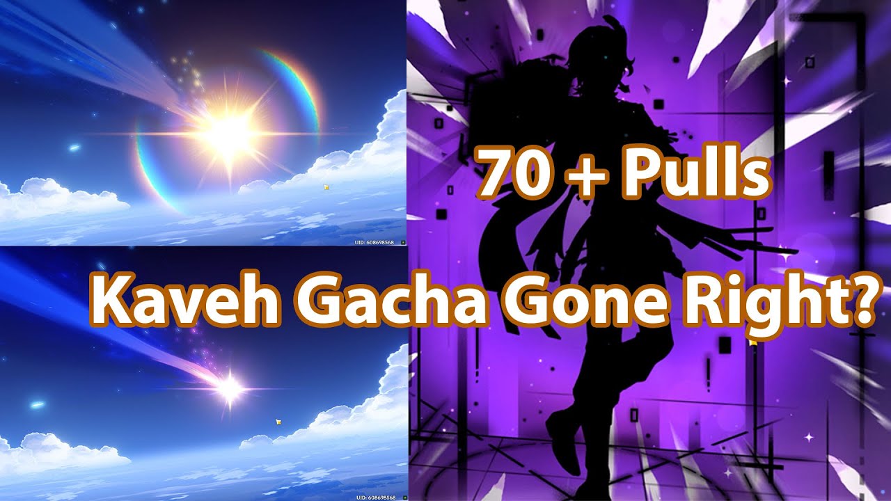 Kaveh Gacha! 70+ pulls Genshin Impact Gacha - YouTube