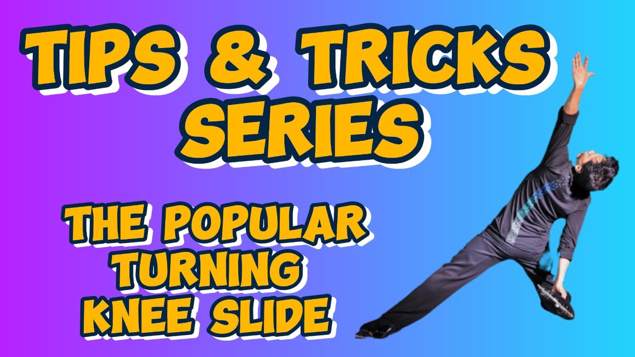 Breaking down the popular turning knee slide that everyone is doing!⛸️👍 ...