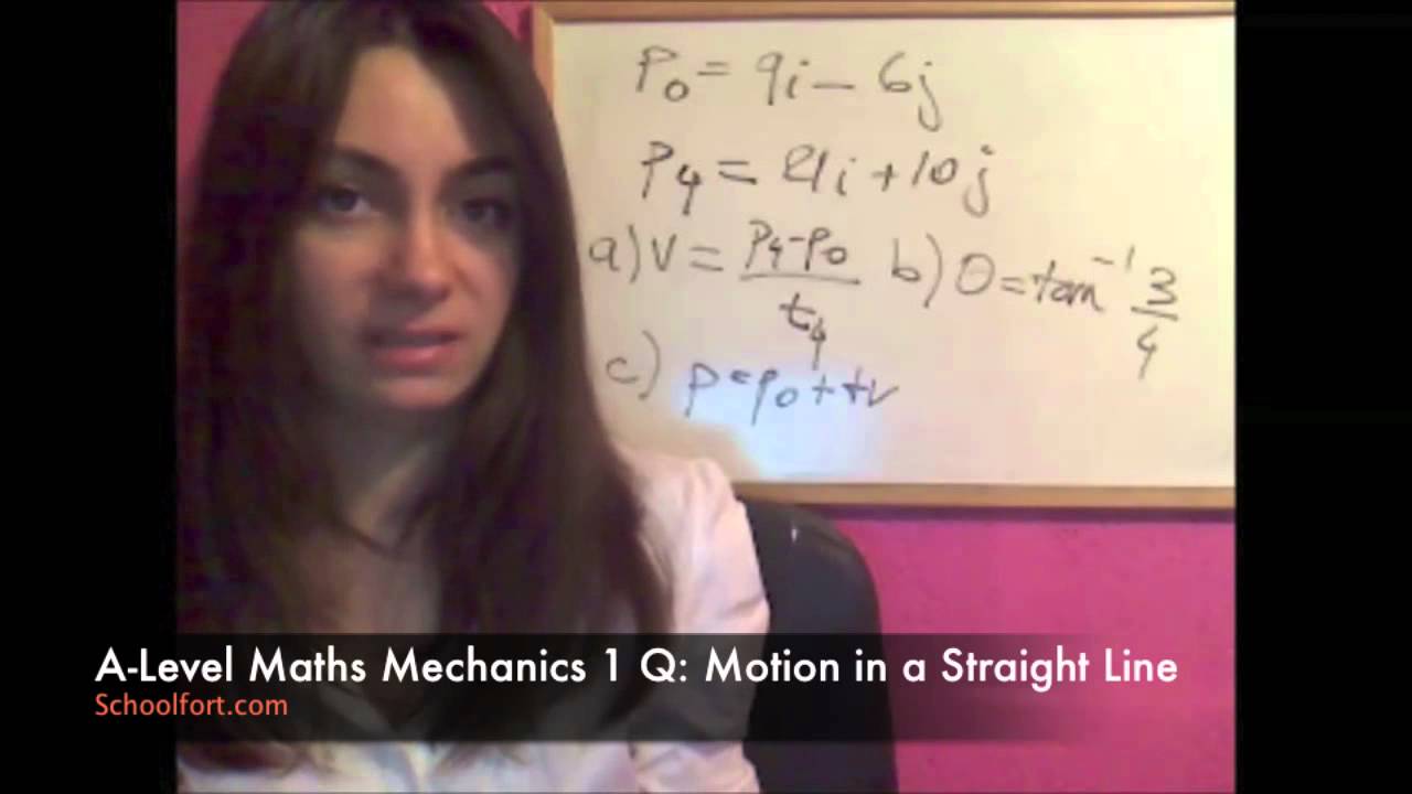 Motion in a Straight Line Exam Question | A Level Maths (Mechanics 1 ...