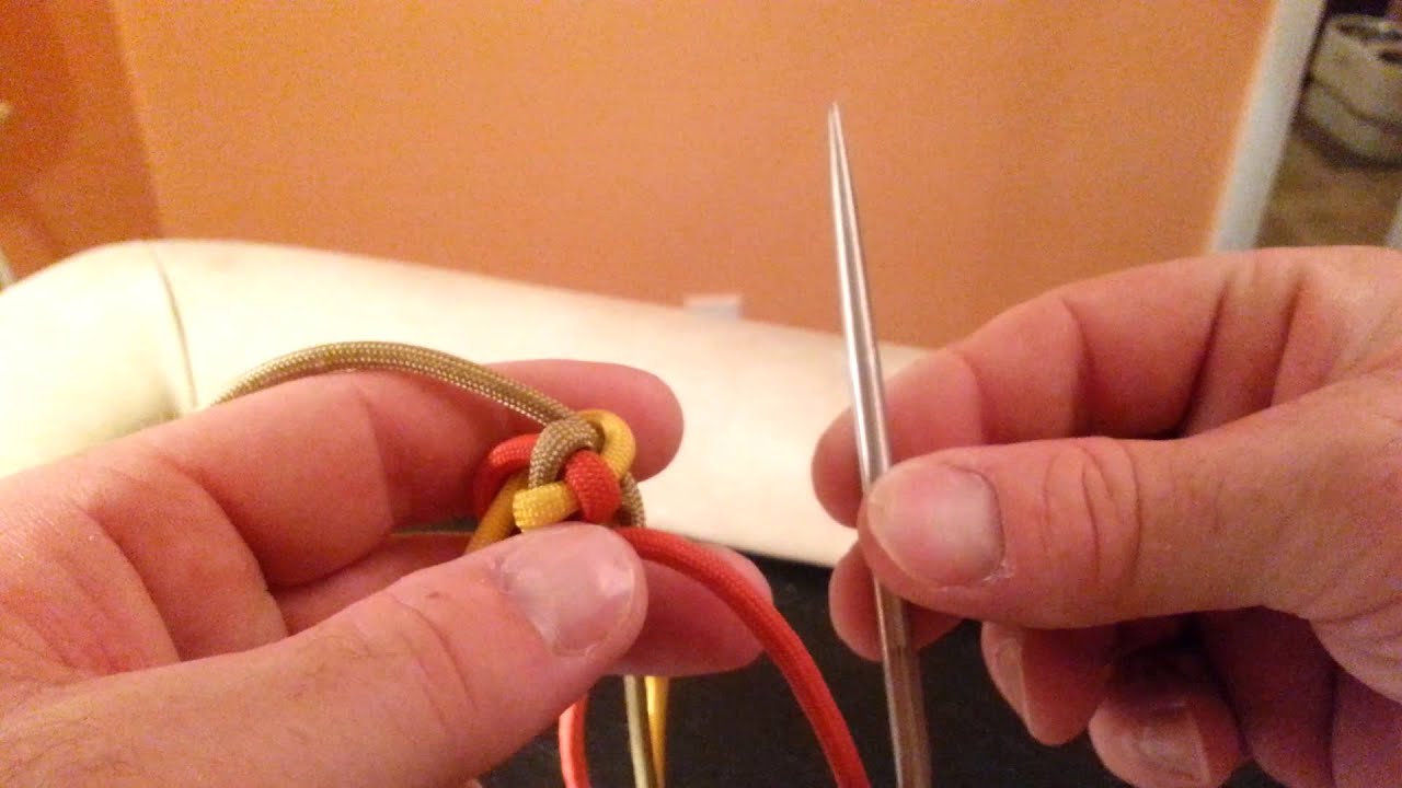 footrope knot using 3 strands - YouTube