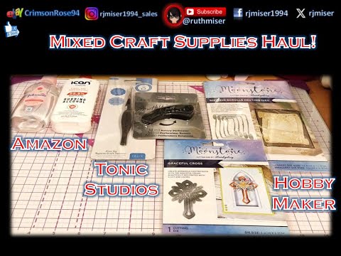 Mixed Craft Supplies Haul! - YouTube