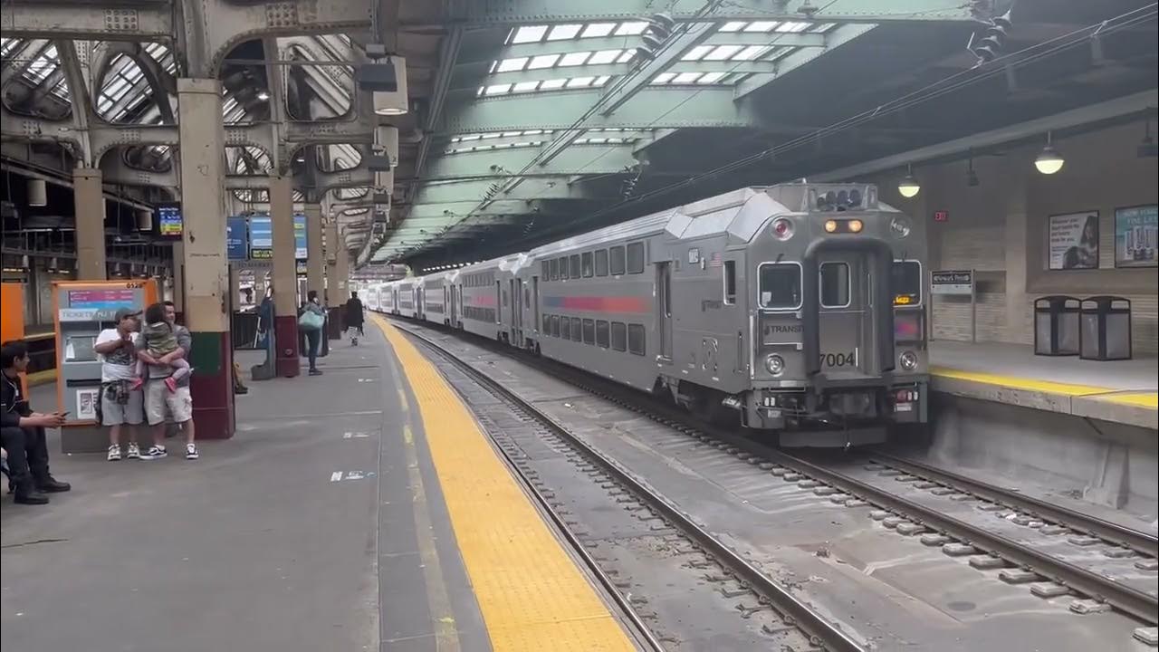 NJ Transit Raritan Valley Local Train #5522 terminating at Newark Penn Station - YouTube