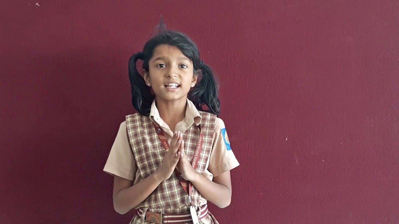#GitaChallenge NIKITHA M NAIR of class IV Amrita Vidyalayam Kovur - YouTube