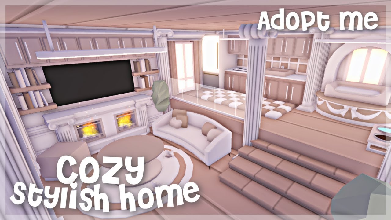 Cozy Elegant Home - House build - Adopt me - YouTube