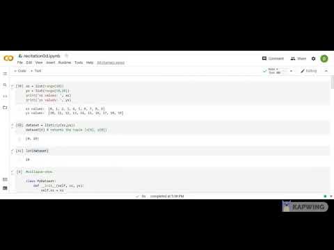 Recitation 0d | Dataset and Data Loaders - YouTube