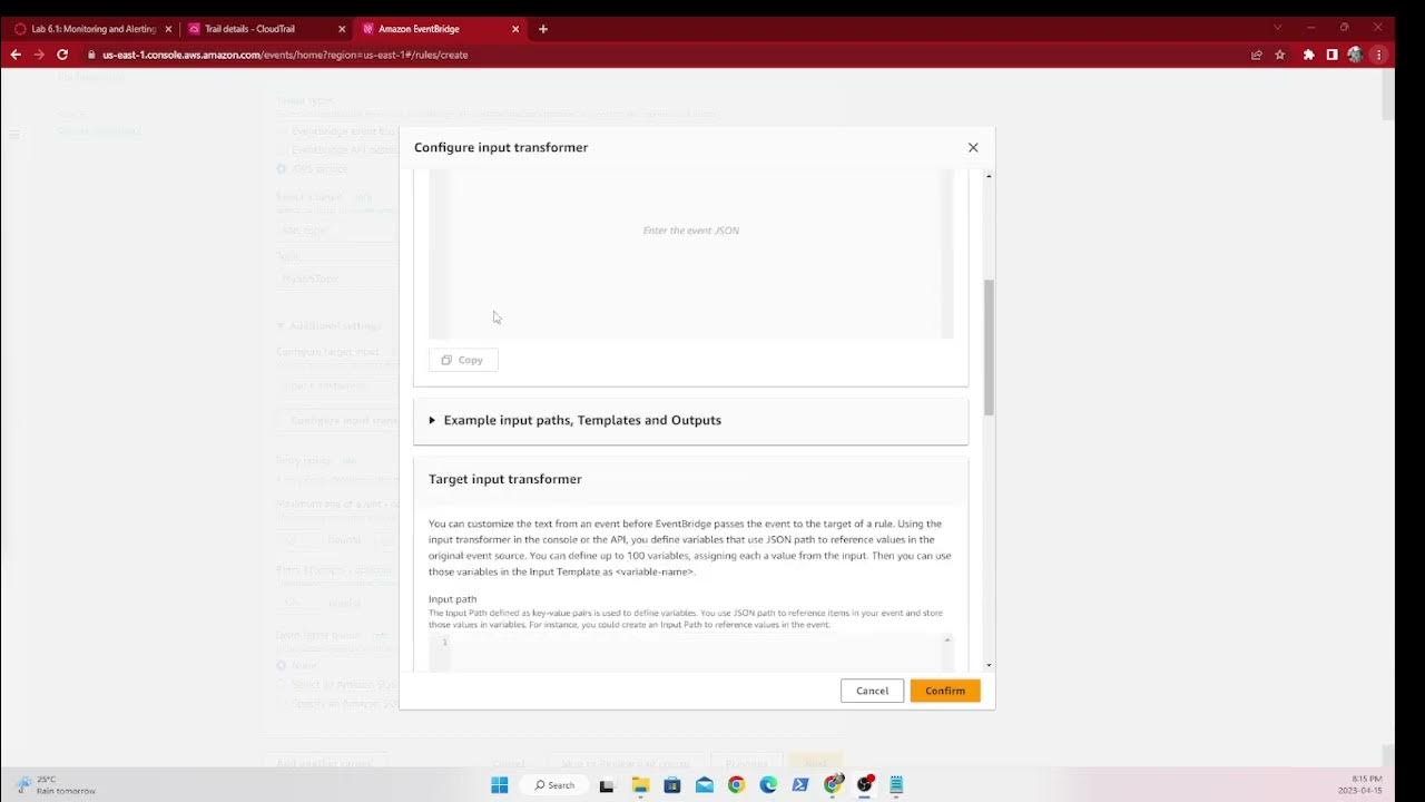 Aws Academy Cloud Security Foundations Lab 61 Youtube