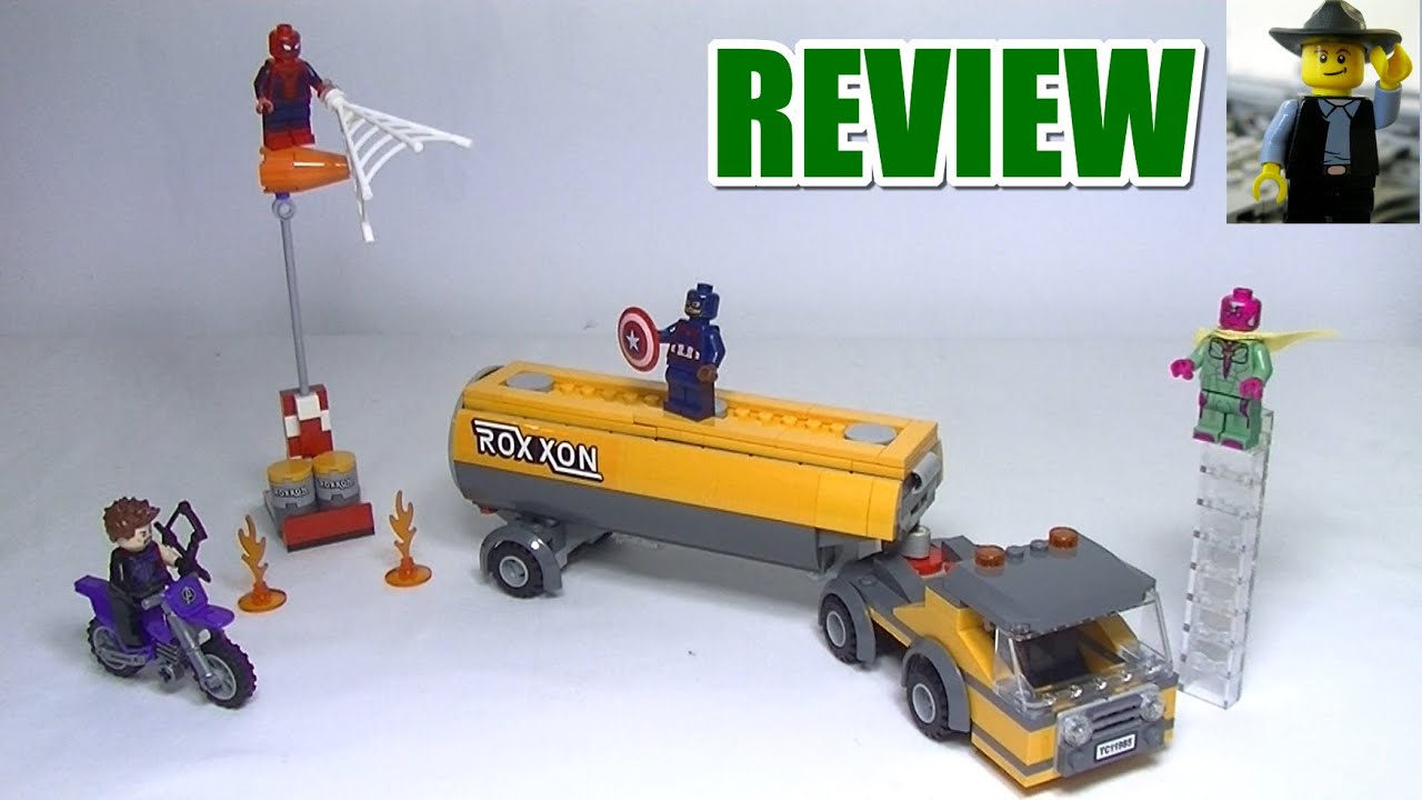 Lego Marvel Tanker Truck Takedown 76067 Review - YouTube