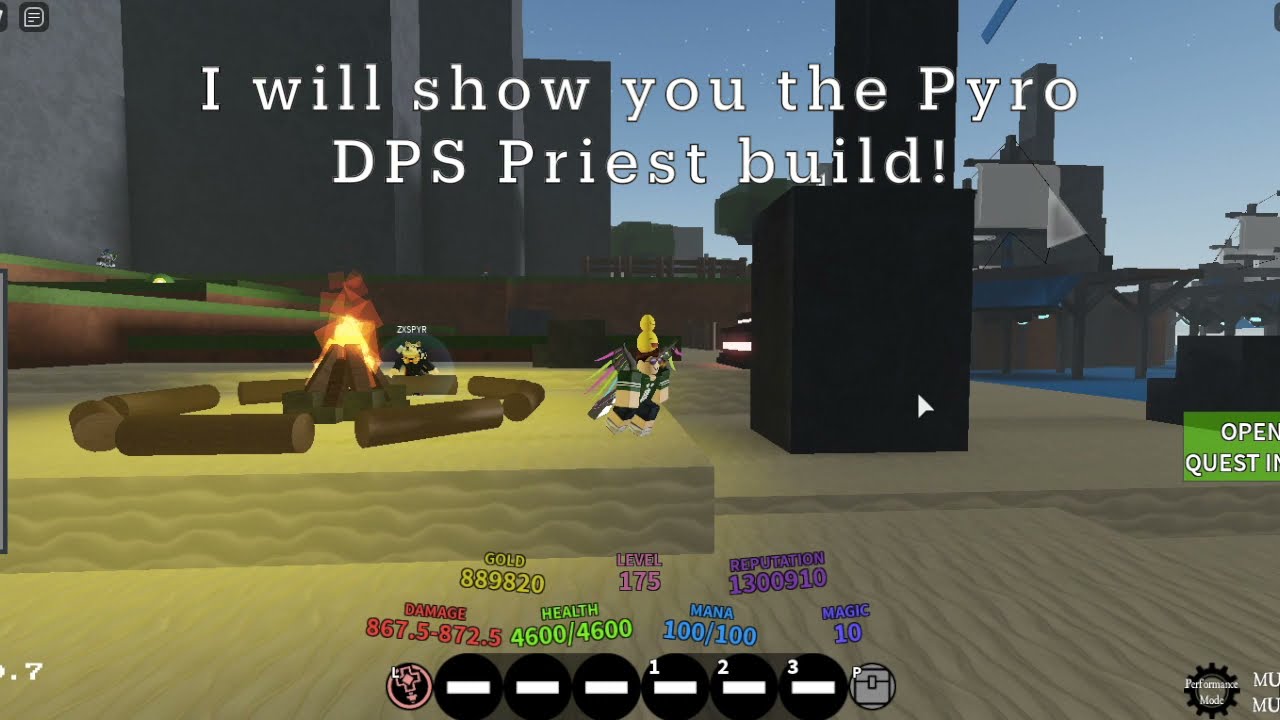 (Outdated)PYRO DPS PRIEST BUILD | Roblox Critical Expedition - YouTube