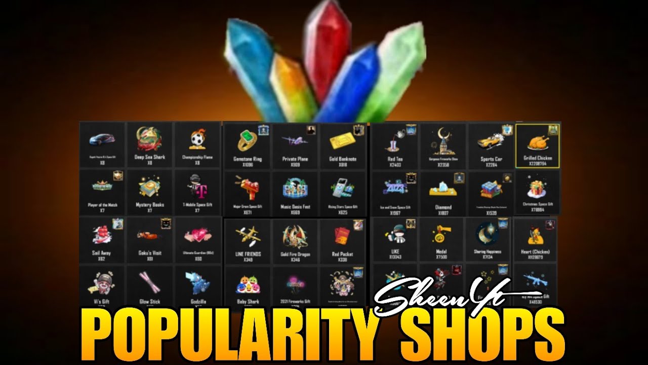 ALL REGION POPULARITY | NEW POPULARITY SHOPS | RED BLUE GREEN CRYSTAL ...